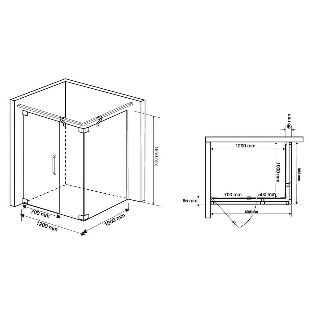 Jaquar Shower Enclosure Frameless Iara 1850 R Price Jaquar Uae