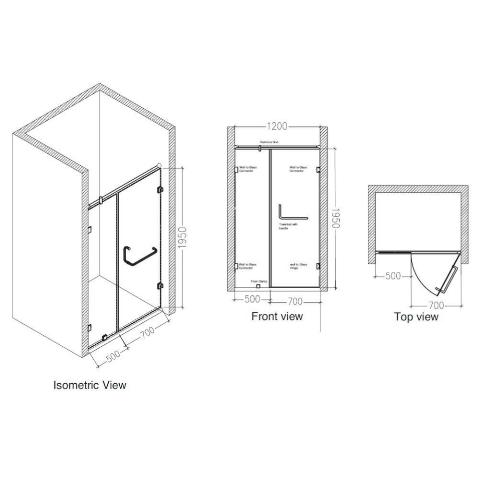 Jaquar Shower Enclosure Frameless Iara 1820 W Price Jaquar Uae