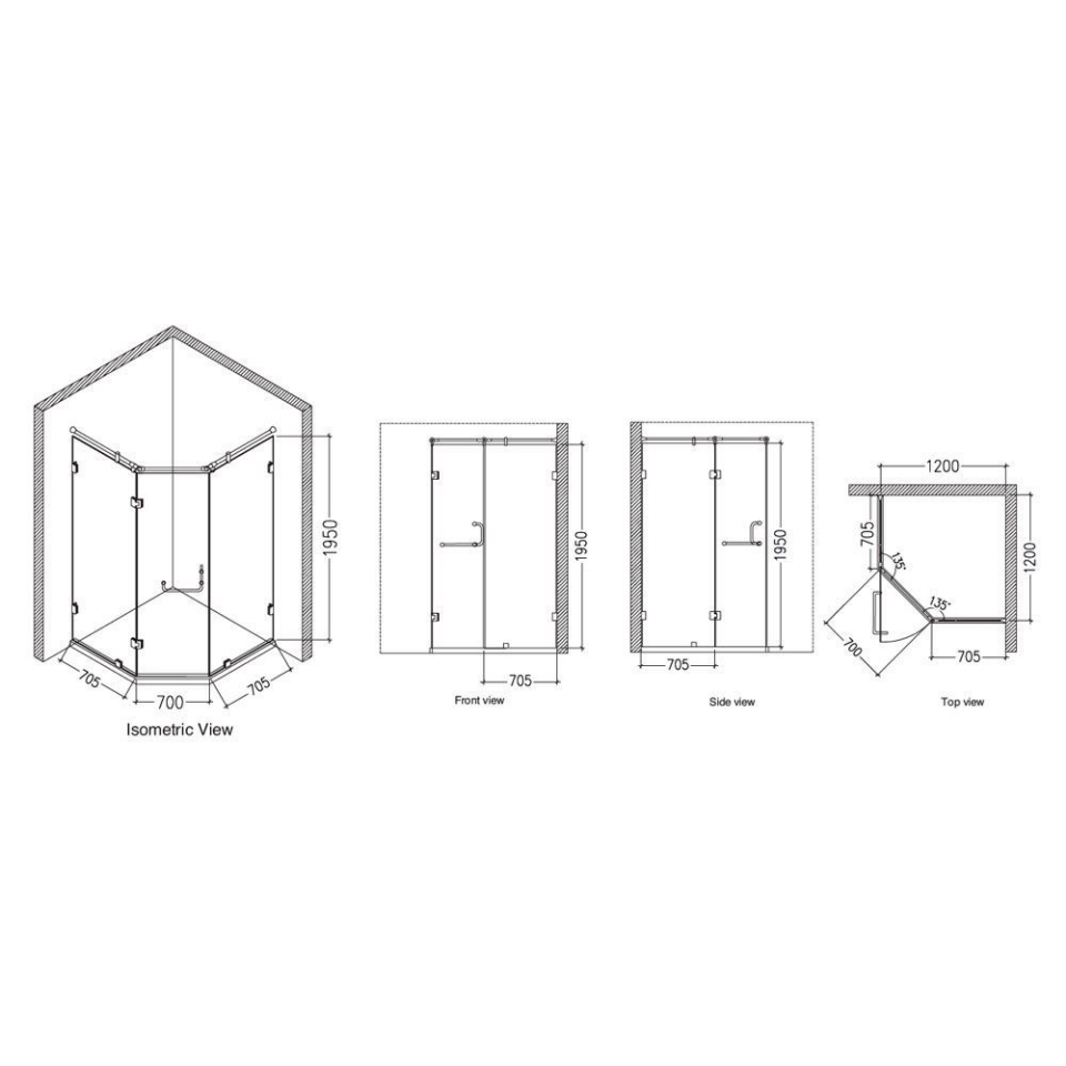 Jaquar Shower Enclosure Frameless Iara 1840 P Price Jaquar Uae