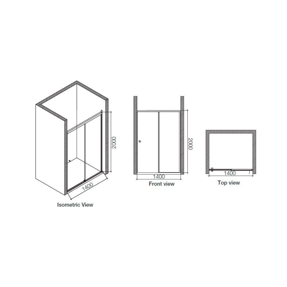 Jaquar Shower Enclosure, Frameless, IARA : 1850-R Price | Jaquar UAE